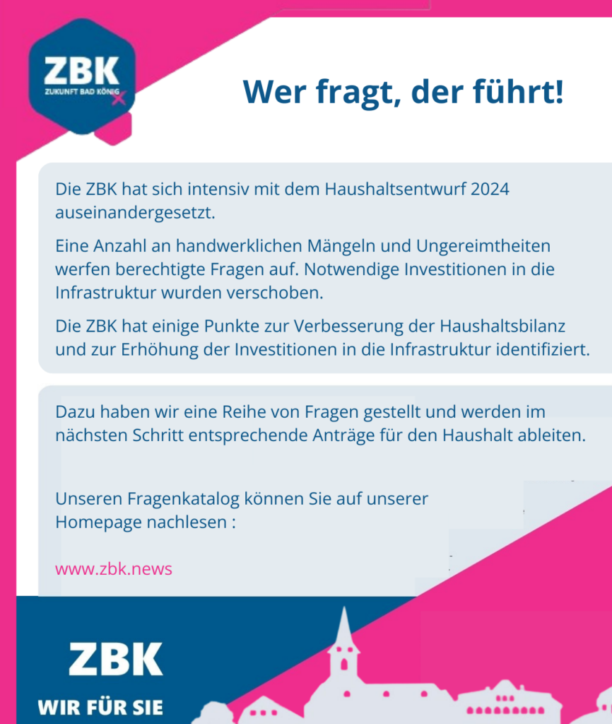 Wer fragt, der führt! – ZBK – Zukunft Bad König